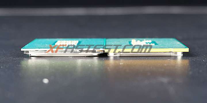 Intel英特爾 Broadwell-E CPU PCB 比起 Haswell-E處理器PCB還要薄,但總體高度高一些 | XFastest News