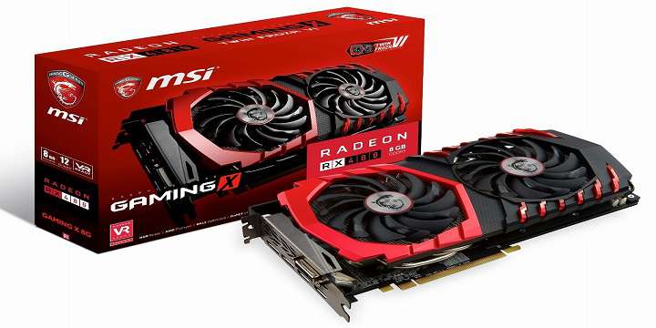 MSI、TWIN FROZR VI搭載OC版Radeon RX 480「RX 480 GAMING X 8G」8月中旬発売 ...