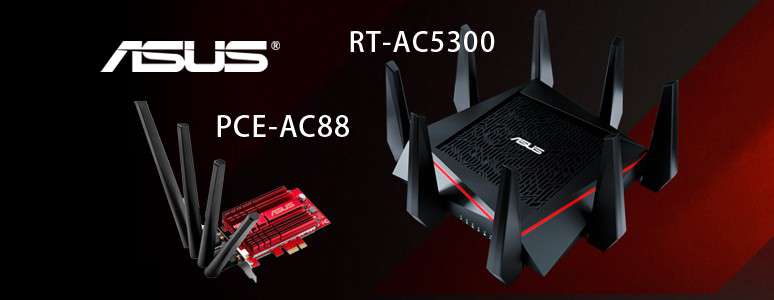 ASUS RT-AC5300 三頻無線分享器與 PCE-AC88 無線網卡開箱 / 最速 Wi-Fi 1024QAM 組合 ...