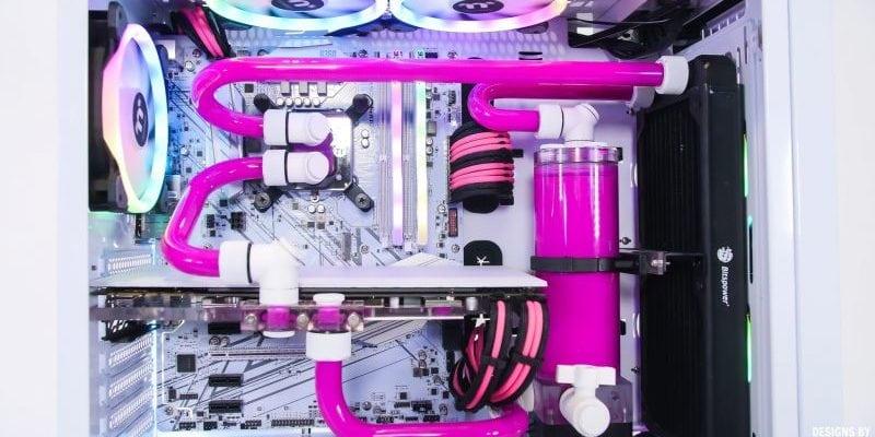 Clean PINK/WHITE Custom Water Cooled PC | XFastest News