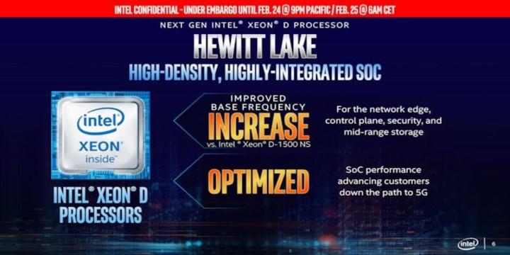 Intel公佈了下一代Xeon D的名稱：Hewitt Lake | XFastest News