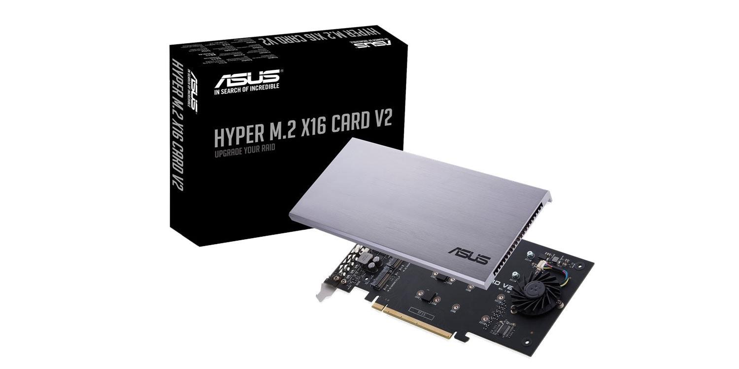 華碩推出 Hyper M.2 x16 V2 NVMe RAID 擴充卡，支援 4 組 M.2 SSD | XFastest News