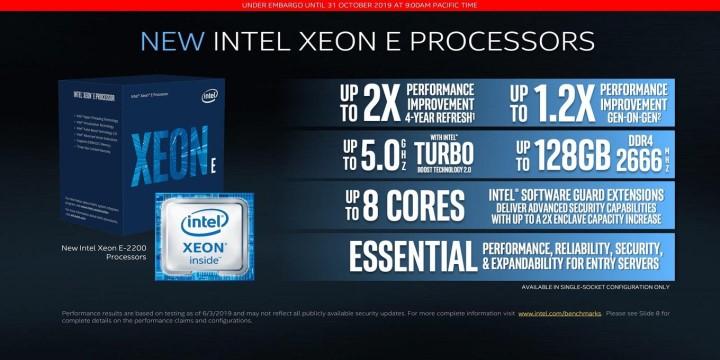 Intel XEON E-2200：入門級工作站現在也有5GHz了 | XFastest News