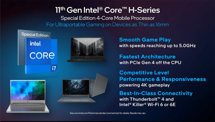電競筆電新血第 11 代 Intel Core H35 輕薄 4 核 5GHz Turbo 處理器 | XFastest News