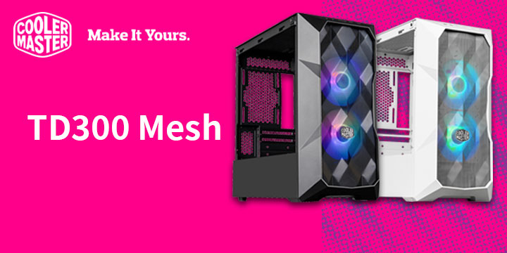 Cooler Master TD300 Mesh 開箱組裝 / M-ATX、機頂拆裝、立體菱形網孔 | XFastest News