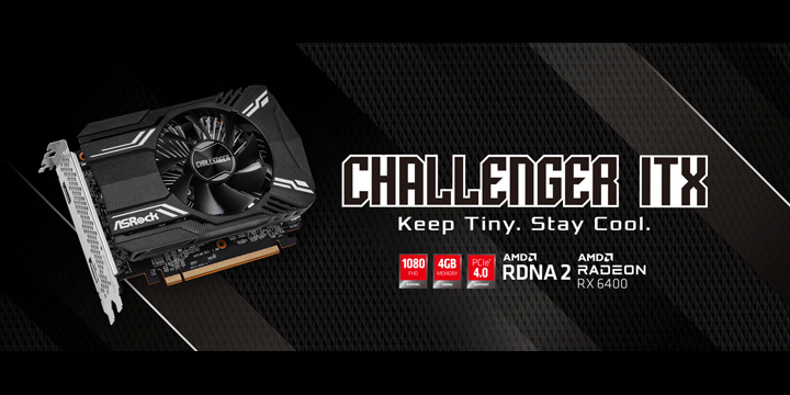 華擎科技發佈AMD Radeon RX 6400 Challenger ITX 4GB顯示卡 主流用戶的優質選擇 | XFastest News