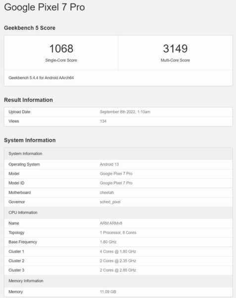 Google Pixel 7 Pro跑分曝光 安卓旗艦陣營中墊底 | XFastest News