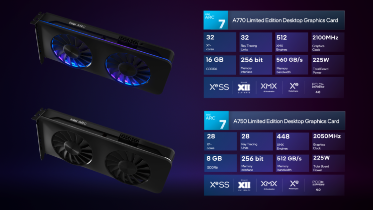 Intel 正式發表 Arc A770 / A750 / A580 等桌上型 GPU 硬體規格 | XFastest News