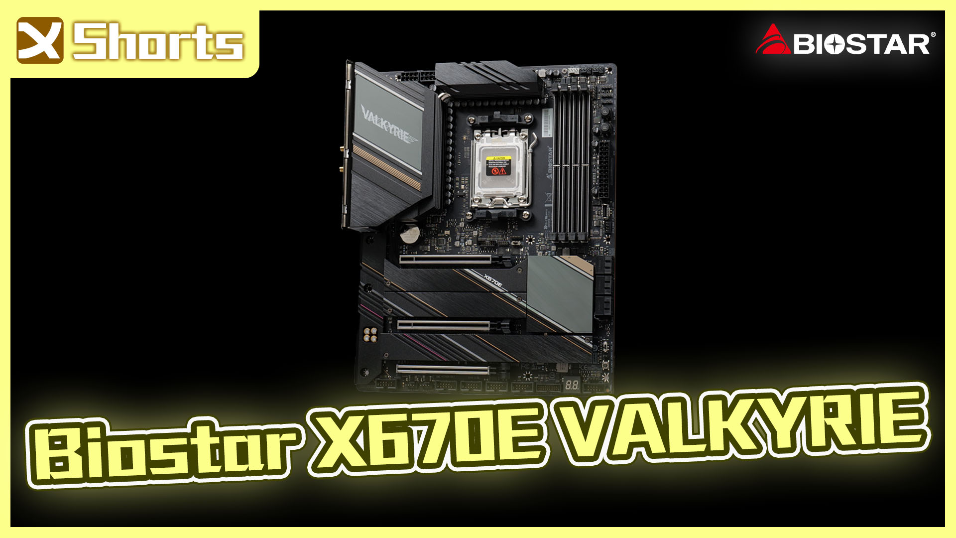 Biostar X670E VALKYRIE | No matter the Front or Back, Metal Armor & Heat Sink, It Will Satisfy ...