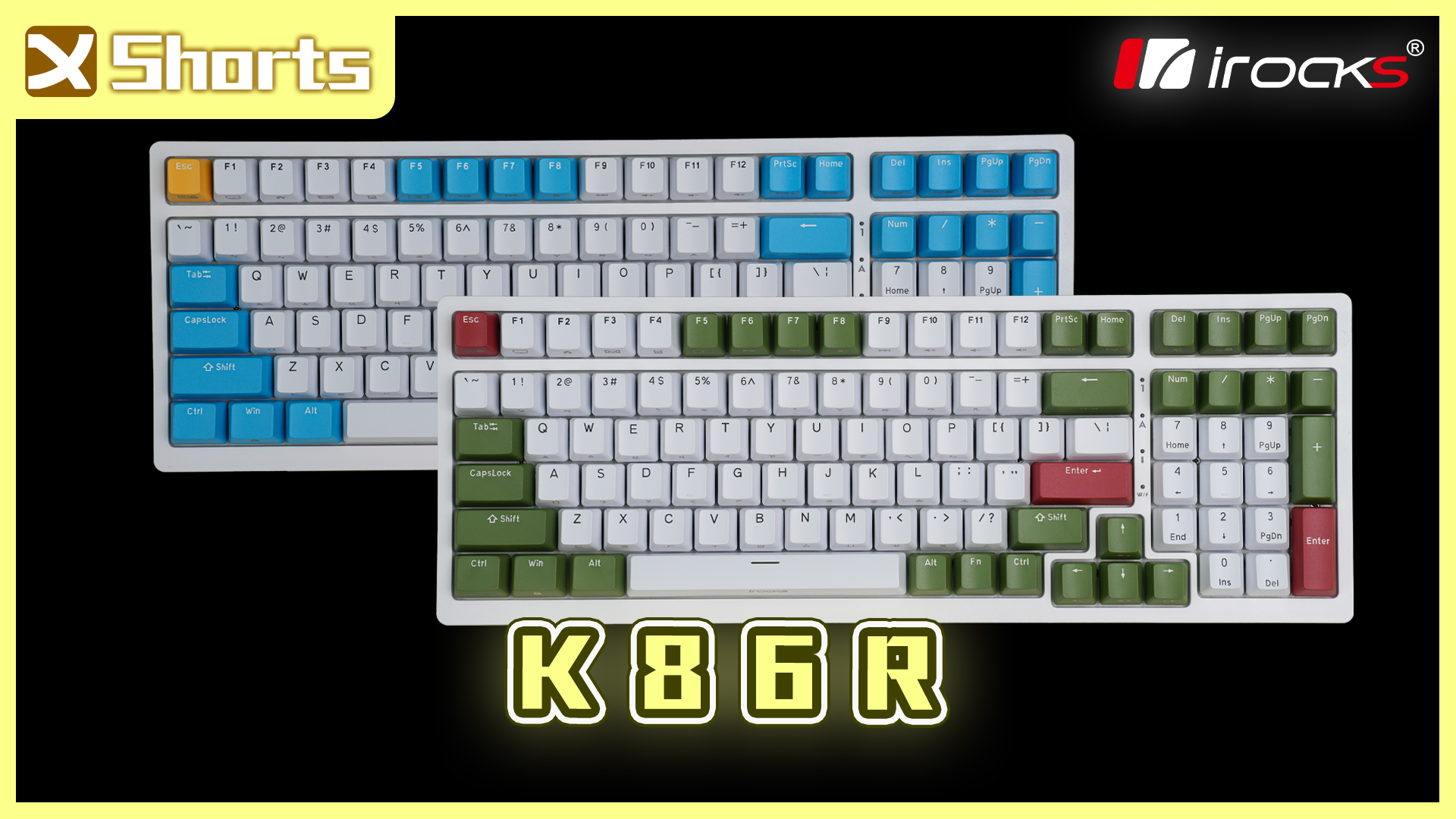 IROCKS K86R | Rechargeable Wireless Mechanical Keyboard !! | #shorts ...