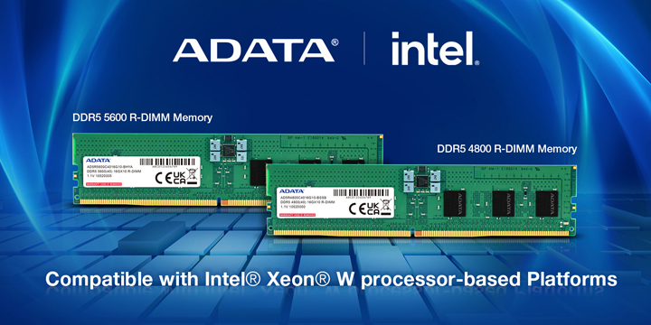 威剛領先業界 推出首款支援新一代Intel® Xeon® W超頻記憶體 共同擴展工作站應用 推出DDR5 5600 R-DIMM超頻記憶體 ...