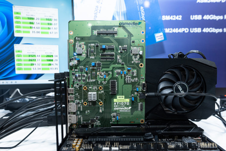 ASMedia 展示自家研發 USB4 Host 端 ASM4242 與 Device 端 ASM2464PD 晶片傳輸效能 ...