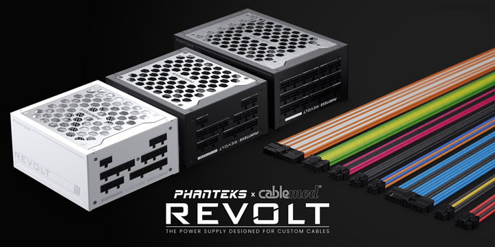 REVOLT 系列再進化：PHANTEKS 宣布推出與 CABLEMOD 合作的 REVOLT 電源供應器 | XFastest News