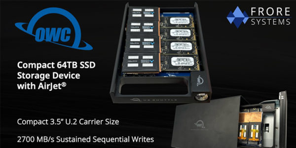 Frore Systems 與 OWC 合作展示使用 AirJet 固態主動散熱的 64TB Mercury Pro U.2 Dual SSD ...