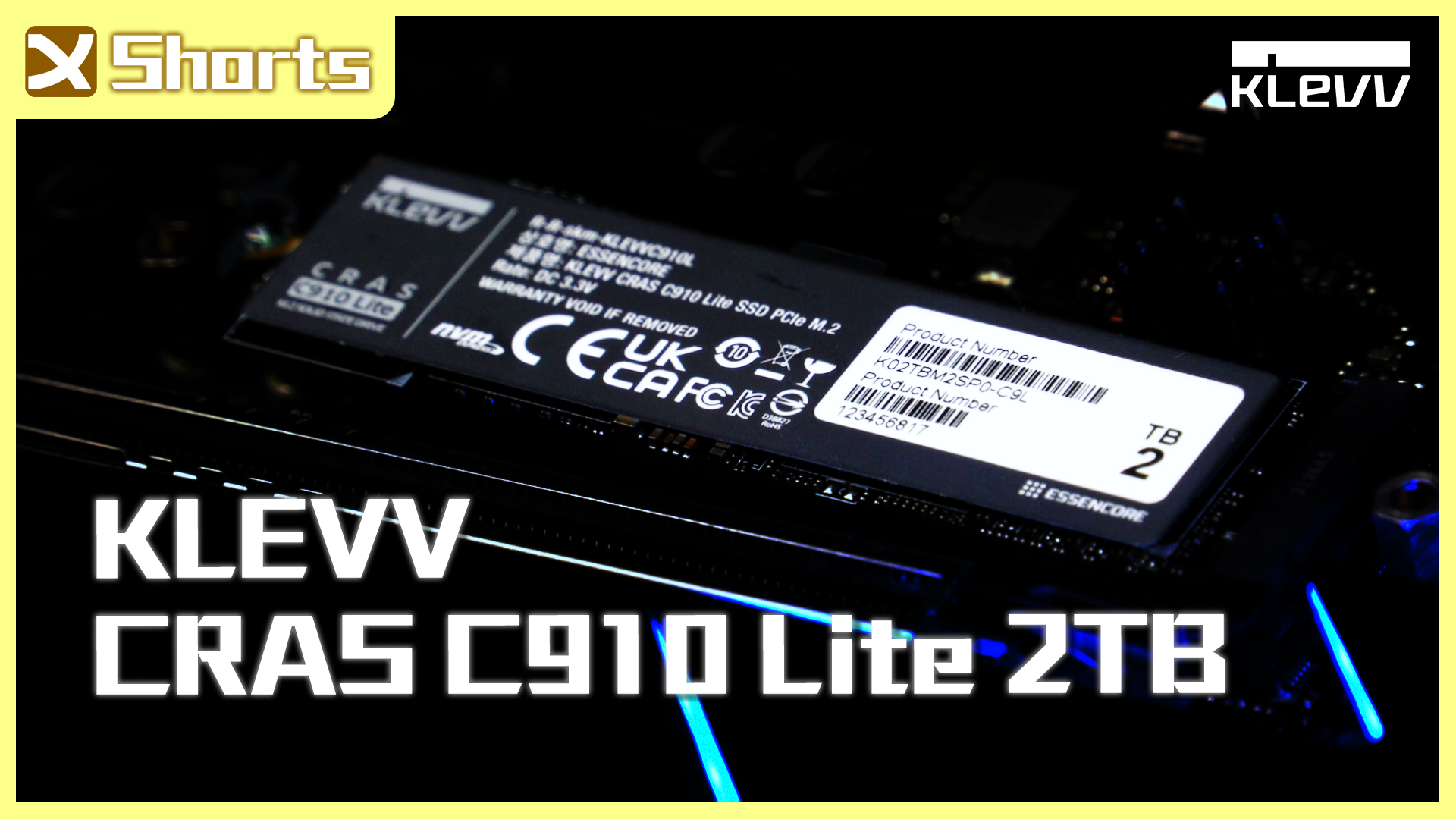 KLEVV CRAS C910 Lite 2TB 高速SSD l 有了這條根本無敵 l #short | XFastest News