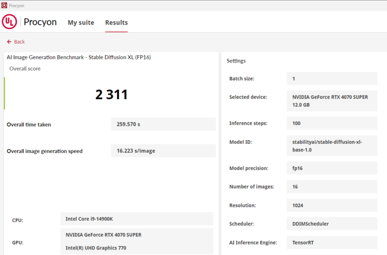 UL Procyon 加入 AI 生成圖片測試採用 Stable Diffusion 1.5 模型測試 AI PC 性能 | XFastest ...